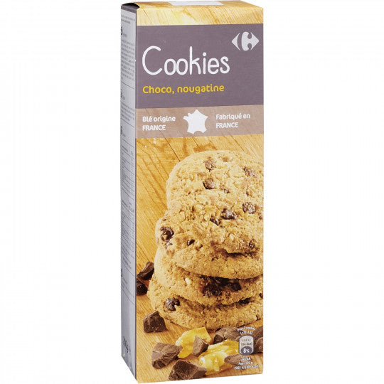 Cookies Nougat Pépites De Chocolat Carrefour 200 G – Carrefour on Board ...